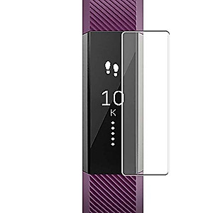 Puccy 4 Pack Screen Protector Film, compatible with Fitbit Alta/Fitbit Alta HR TPU Guard （ Not Tempered Glass Protectors ）
