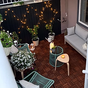 Solar String Lights, Waterproof and Shatterproof LED Outdoor Solar Light with 25 G40 Bulbs, 27 Ft Long Umbrella Sting Lights Patio Lights