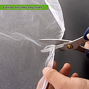 Mosquito Netting 39x10Ft Garden Mesh Netting, Bug Insect Mosquito Fly Bird Net, Animals Barrier Protection Net, White 3x12 m