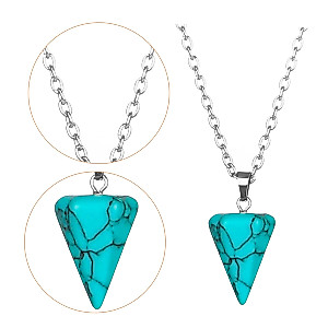 K&Q 15pcs Vintage Crystal Pendant Aesthetic Chakra Necklace Vintage Jewelry Carnelian Necklace Bohemian Retro Sunflower Necklace Sun and Moon Pendant for Girls and Women