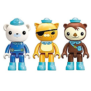 Enlighten for Age 6+ Building Block Ocean Adventure Octonauts GUP-C Blue Whale Vehicle & Barnacles Kwazii Tweak 630pcs Building Brick Set-No Package Box