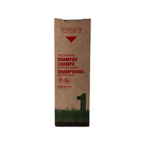 Salerm - Fortifying Shampoo - Biokera Natura Fortifying Shampoo - 300 ml - with Ginseng and Ginkgo Biloba - Nourishes the Scalp - Strengthens Weakened Hair - Refreshing Effect
