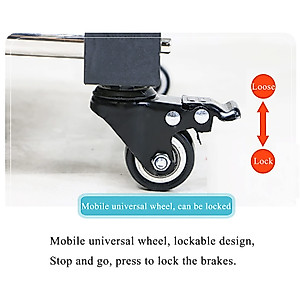 Mop Storage Racks Broom and Mop Rack Can Be Moved,Movable Floor Standing Mop Broom Holder Cleaning Tool Cart,Cleaning Tool Cart,Wet Mop Drain Rack Garden Tool Hanger Shelf with Wheels, Hanging Bro