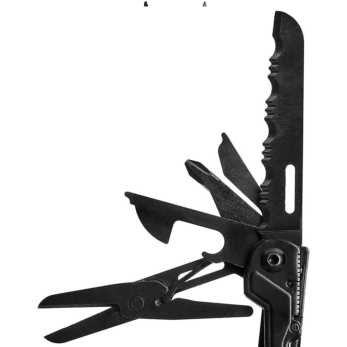 SOG PowerPint Mini Multi-Tool-Utility Tool with Compound Leverage Smooth Open, 18 Lightweight Specialty Tools, Stainless Steel Blade-Black (PP1002-CP)