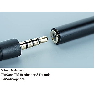 jstma USB C to 3.5mm Audio Jack Adapter 32Bit Audio HiFi DAC Amplifier Converter Support High-impedance Headphones for Windows MacOS Android Phones Switch PS Xbox (Black)