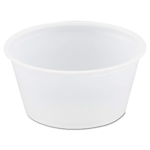 SOLO Cup Company Dart Polystyrene Portion Cups DCCP200N 2500/pk, Transparent