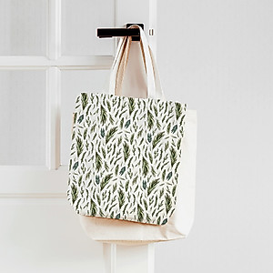 Whaline 12Pcs 18" x 22" Christmas Fat Quarter Fabric Bundles Watercolor Green Christmas Tree Printed Quilting Patchwork Cotton Craft Fabric Pre-Cut Square Sheets for DIY Patchwork Sewing Crafting