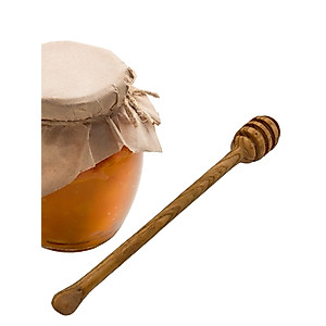 Handcrafted Olive Wood Honey Dipper - Unique Design, Eco-Friendly, Durable & Perfect for Drizzling Honey