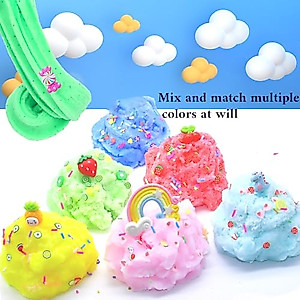 12Pack Cloud Slime Supplies Stress Relief Toy Scented DIY Putty Sludge Toy Gifts for Girls and Boys
