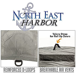 North East Harbor Waterproof Superior Class-B RV Motorhome Cover Fits Length 18'-20' Class B Camper Van/Conversion Vans Zippered Panels Heavy Duty 4 Layer Fabric - 20ft L x 7ft W x 8ft H, gray (CB710)