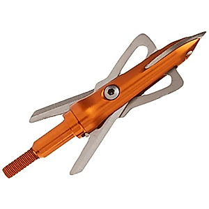 RAGE Crossbow X, 2-Blade Archery Arrow Broadhead, 100 or 125 Grain with Shock Collar Technology (3-Pack)