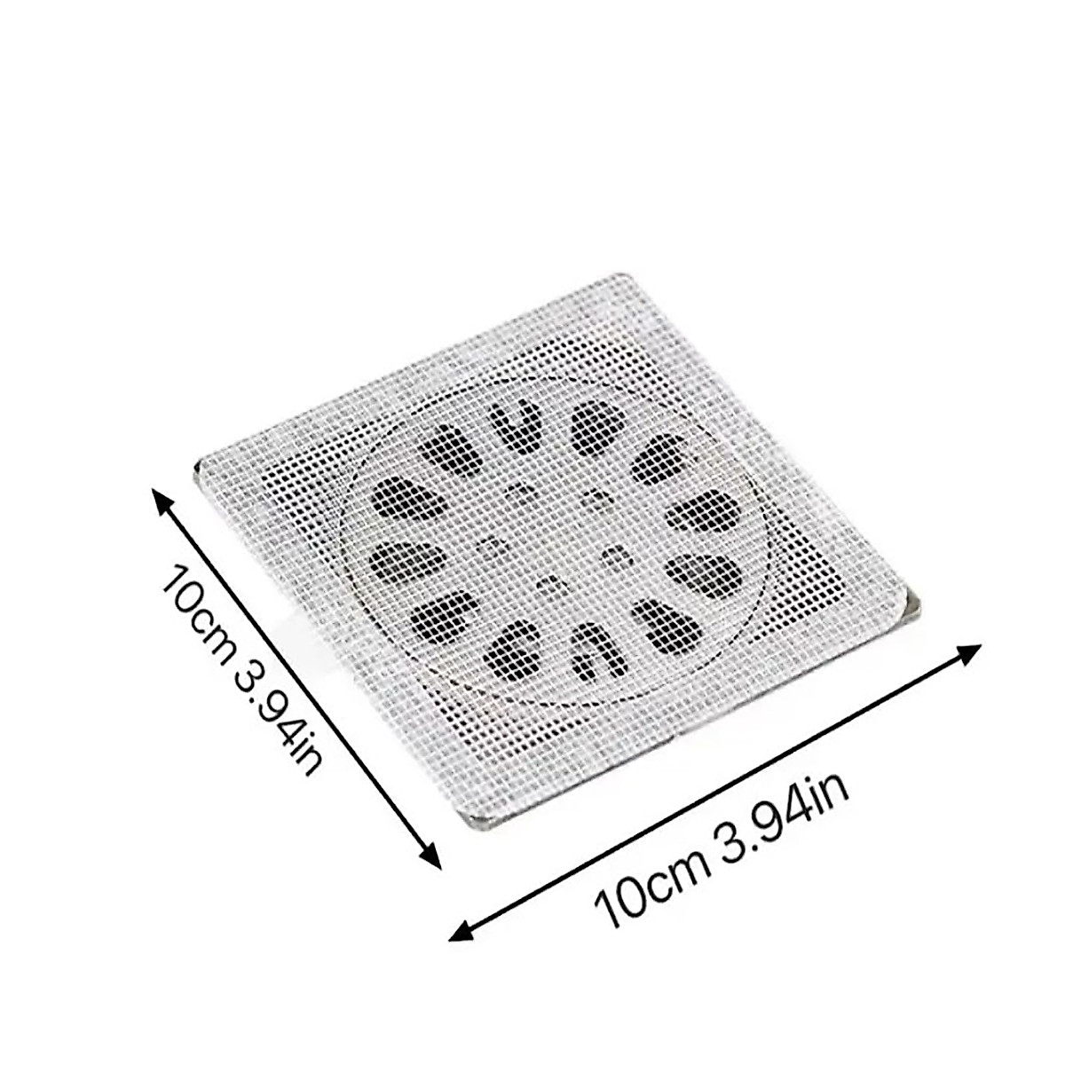 20/30/50PCS Pack Drain Mesh Cover, Mesh Shower Drain Cover, Drain Mesh Stickers, Disposable Shower Drain Hair Catcher Mesh Stickers for Shower Bathroom, Laundry, Bathtub, Kitchen, Sink (50)