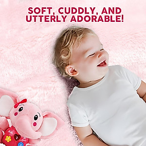 STEAM Life Baby Girl Toys 0-6 Months Baby Boy Infant Girls Gifts Musical Toys for Newborn Girl Toys 0-3 Month Plush Elephant Toy Infant Toys 6-12 Months Newborn Baby Easter Gifts for Girls