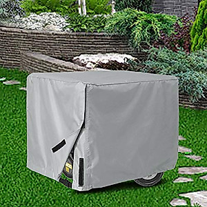 OKJHFD Generator Cover Waterproof, Universal Portable, Waterproof Durable Patio Furniture Cover, Protective Duty Outdoor Rectangle Furniture Set Covers(35 x 26 x 28In,Gray)