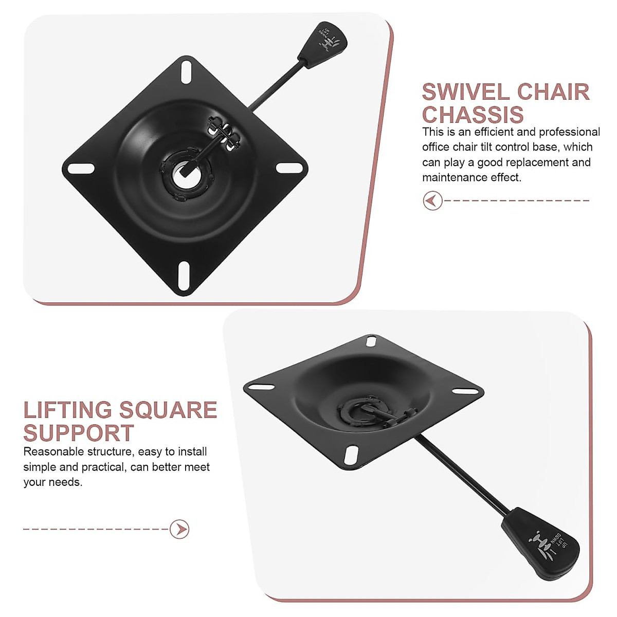 TEHAUX 1pc Replacement Office Chair Tilt Controlling Mechanism Chair Adjustable Parts