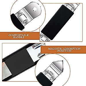 Hand Held Bottle Opener With Magnet,Magnetic Bottle Openers,Stainless Steel Flat Bottle Opener For Refrigerator,Portable Can Opener,Can Tapper,Unique Beer Bottle Opener for Kitchen,Home,Bar(2)