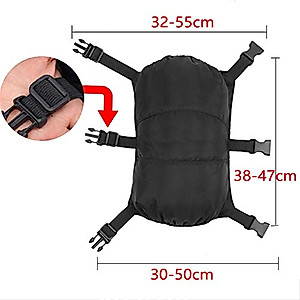 Down Filling Knee Warmer Waterproof Knee Pads Leg Protector Adjustable Thermal Legging Windproof Cozy Leg Knee Covers for Unisex Women Men Winter Motorcycle Bike Skiing Hiking