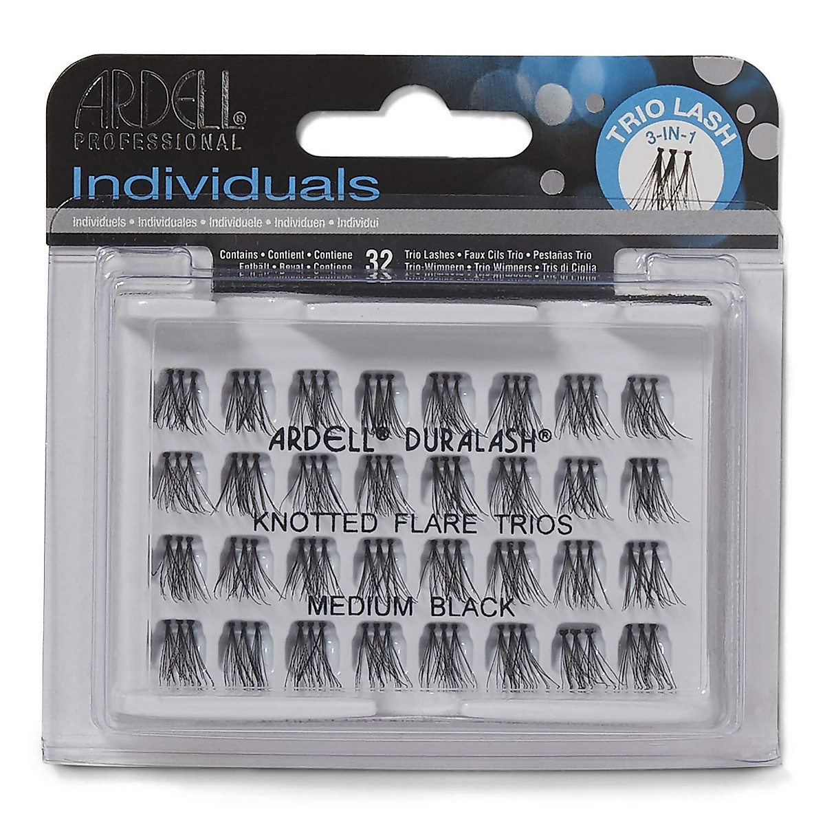 Ardell Individual Trios Eyelash, Black, Medium