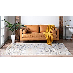 Rugs.com Charleston Collection Rug – 9' x 12' Yellow Low-Pile Rug Perfect for Living Rooms, Large Dining Rooms, Open Floorplans