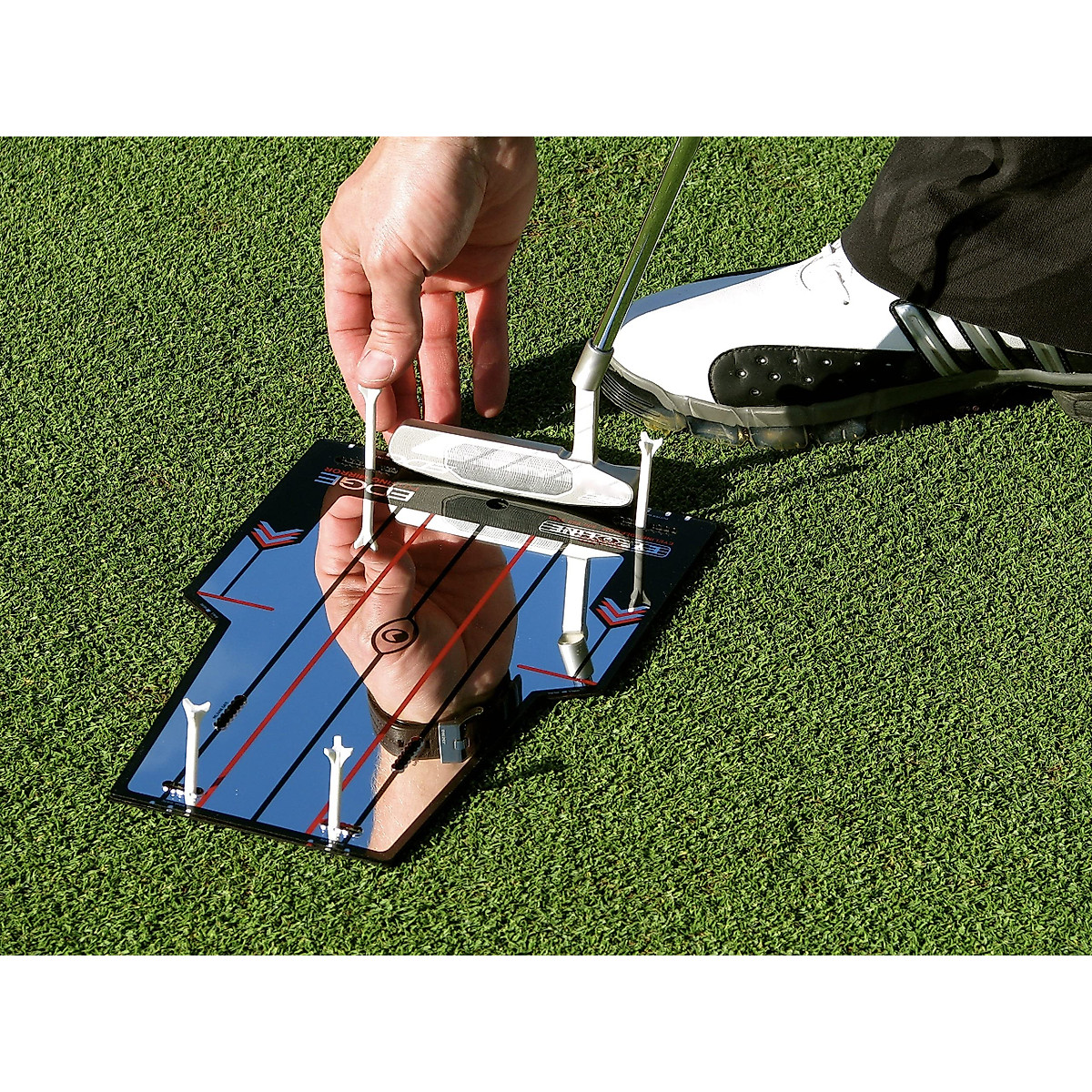 EyeLine Golf Edge Putting Mirror - Portable Putting Training Aids, Practice Putting Indoor/Outdoor and Accurately Improve Your Stroke