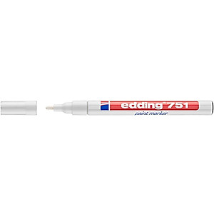 Edding 1-2 mm Permanent Marker - White
