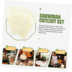 KALLORY 8 Pcs Cutlery Bag Utensil Holder for Party Silverware Cover Wedding Tableware Holder Silverware Bag Dining Table Tableware Storage Holders Baby Pocket Felt Cloth Sleeve