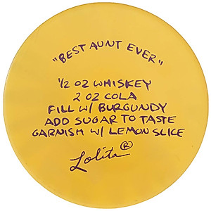 Lolita Best Aunt Ever Artisan Painted Wine Glass Gift