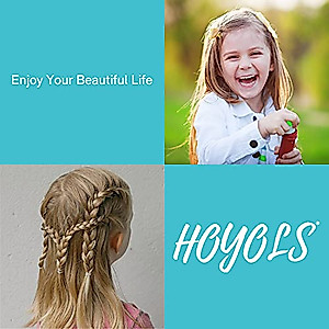HOYOLS Clear Elastic Hair Bands, 2500 Small Rubber Bands Braids for Girls Kids Women Non-Slip Tiny Soft Hair Ties Braiding Hair Accessories Value Pack TPR