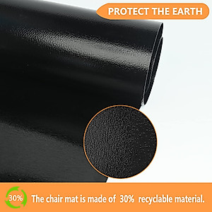Naturehydro Low Pile Carpet Chair Mats - 48" x 30" x 0.09" Thick Transparent ChairMats, Clear Chair Mat for Office Chair on Carpeted Floors, Easy Rolling,BPA and Phthalates Free (Rectangle)