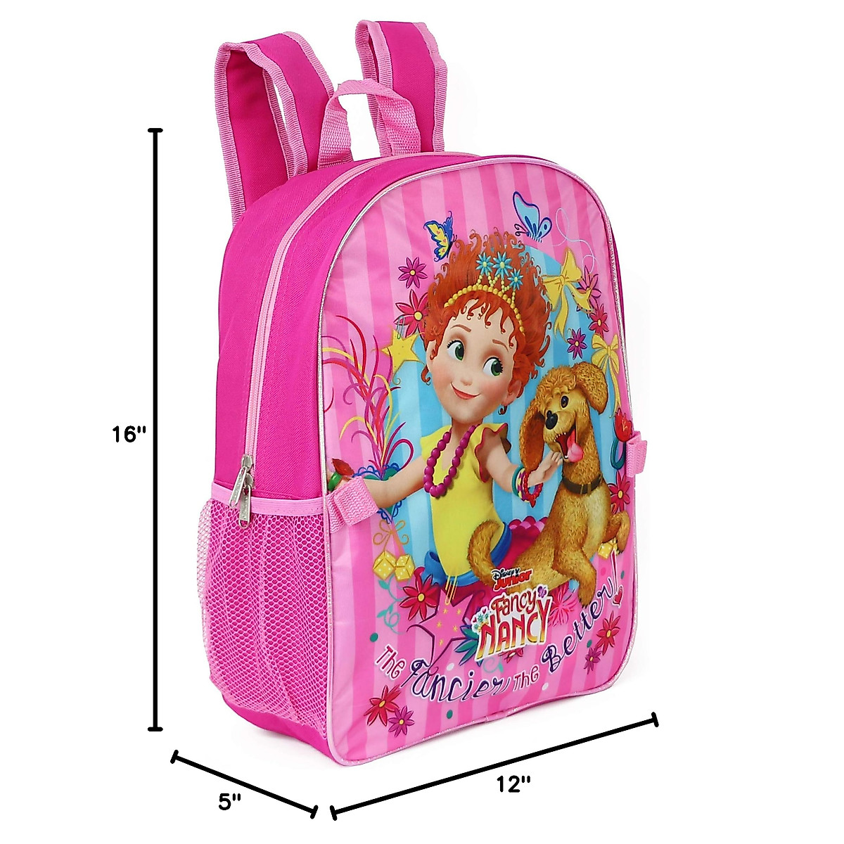 Disney Fancy Nancy 16' Backpack With Detachable Matching Lunch Box