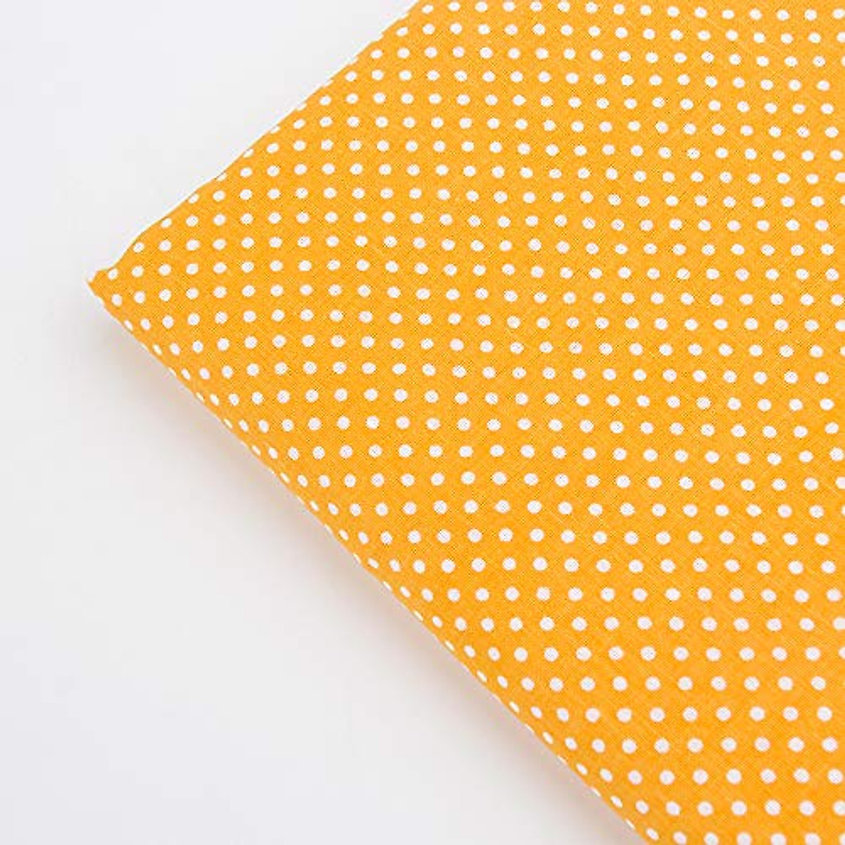 7Pcs 20" x 20" Cotton Fabric DIY Making Supplies Quilting Patchwork Fabric Fat Quarter Bundles DIY for Quilting Patchwork Cushions Cotton Fabric for Patchwork (20" x 20", Orange)