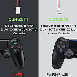 Pickle Power 2 Pack 2000mAh PS4 PS4Pro Battery Replacement for Sony Playstation 4 Dualshock 4 V1 V2 Controller CUH-ZCT2 CUH-ZCT2E CUH-ZCT1E CUH-ZCT1U