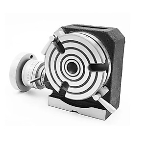 KACOME HV-8 Milling Machine Horizontal Indexing Plate Milling Machine Rotary Table Divider Indexing Vertical Dual-use Manual Turntable(5inch 125mm)
