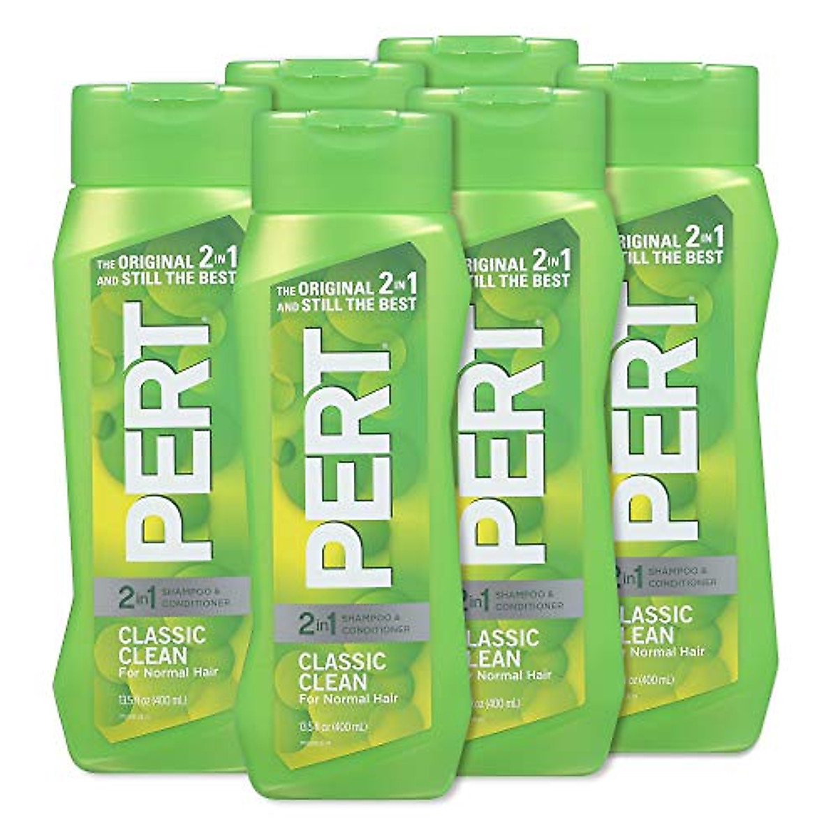 PERT 2-in-1 Classic Clean Shampoo and Conditioner 13.5oz (6 Pack)