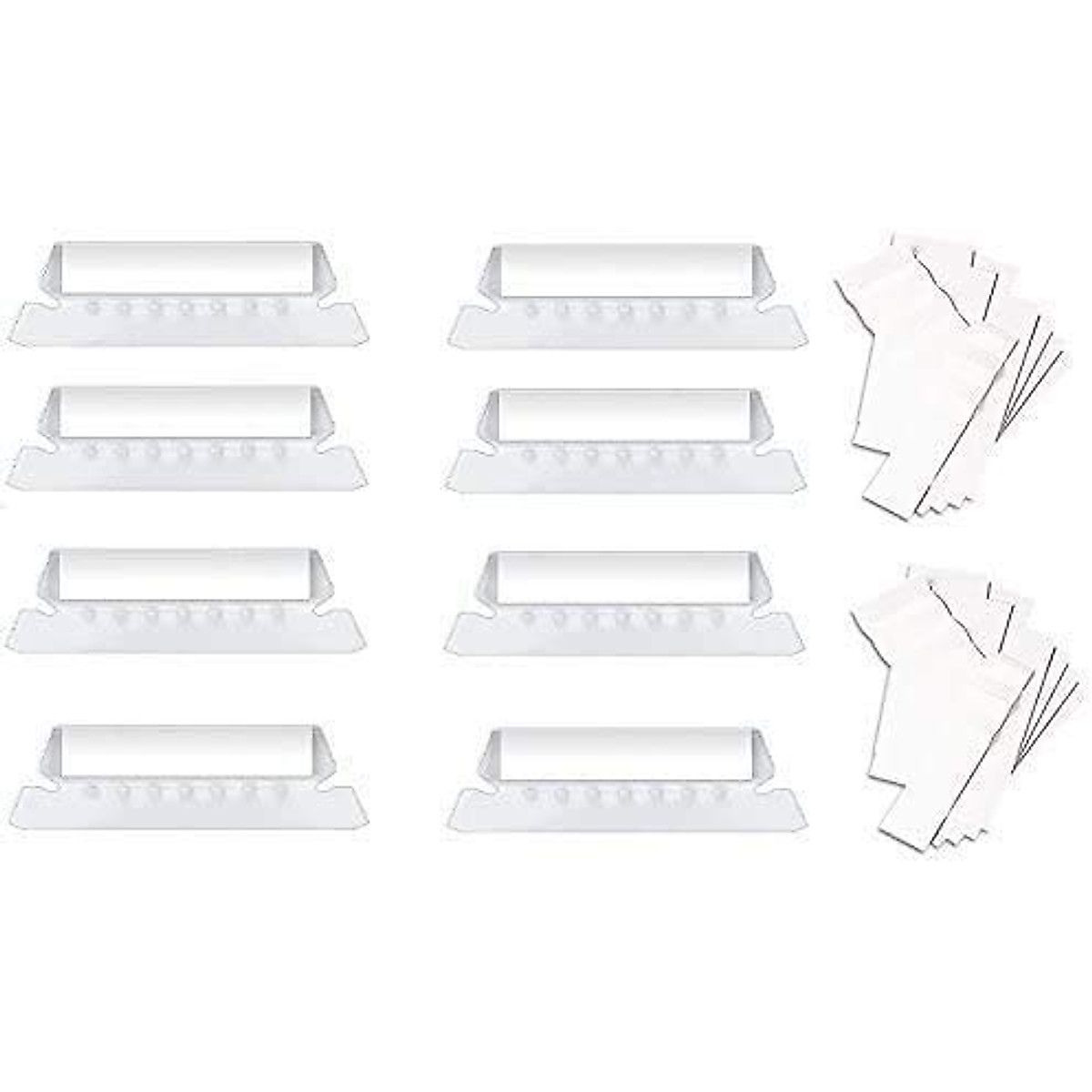 1InTheOffice Clear Hanging Folder Tabs, and Inserts 3-1/2" x 5/8", 100/Pack (3 1/2")