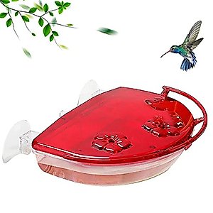 Outdoor Plastic Window Hummingbird Feeder with Powerful Suction Cups- Attracting Hummingbirds to Your Outdoor Window Hummingbird feeders