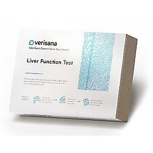 Verisana Liver Function Test – Comprehensive Test for Liver Diseases – Measures ALT, AST and TBILI – Home Testkit – CLIA Certified Laboratory Analysis