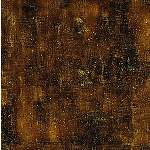Cleo by Chong A Hwang for Timeless Treasures Rust Golden Scratched Texture Cotton Fabric by The Yard