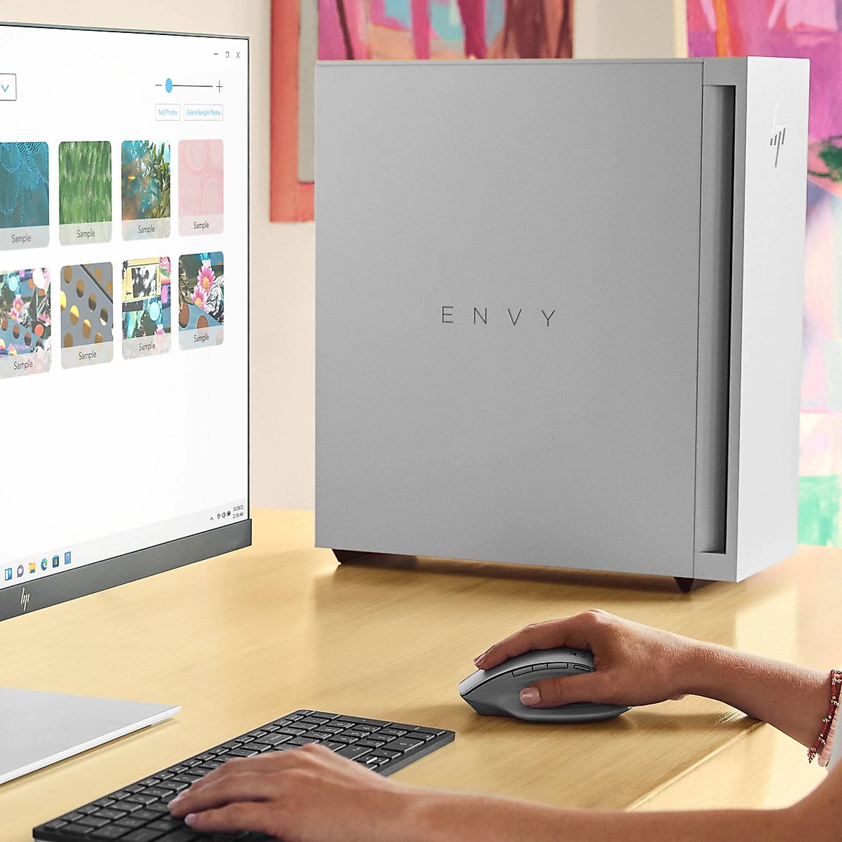 HP Envy TE02 Gaming Desktop Computer - 12th Gen Intel Core i7-12700K 12-Core up to 5.00 GHz Processor, 64GB DDR4 RAM, 8TB NVMe SSD + 8TB HDD, GeForce RTX 3070 8GB GDDR6 Graphics, Windows 11 Home