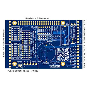 Building Automation V4 8-Layer Stackable HAT for Raspberry Pi