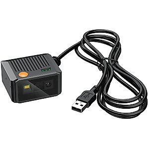 Symcode 2D Embedded Barcode Scanner Fixed Mount Barcode Scanner Scan Engine, Ultra-Rugged Metal Cover 1D 2D QR Barcode Scanner with Auto Sensing