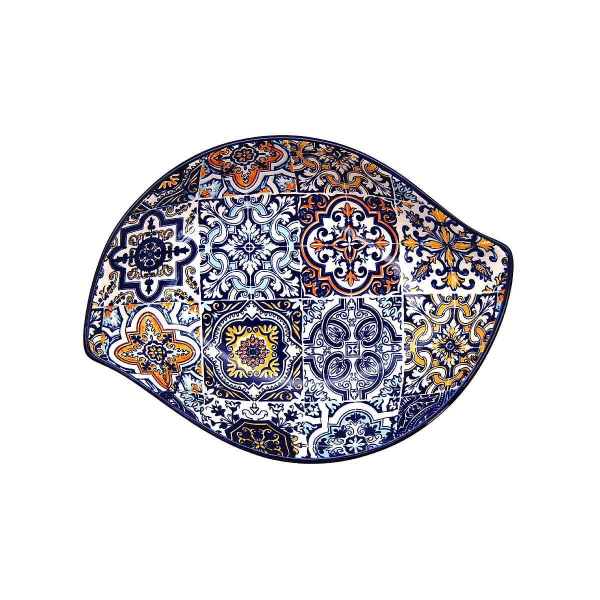 Portuguese Pottery Alcobaça Ceramic Side Dish Serving Bowl - Set of 2