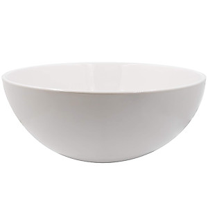 Novatto Mini 12-inch round White Porcelain Sink with Matte Black Pop-up Drain