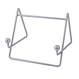 ARFUKA Metal Kitchen Cookbook Stand, Recipe Book Holder, Tablet Holder, Cookery Book Easel, Magazine Holder for Kitchen Counter and Table Silver