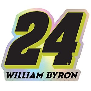 #24 William Byron 6-Inch Laser Cut Holographic Vinyl Decal Sticker