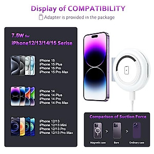 UCOMX Nano Mini Magnetic 2 in 1 Wireless Charger,Traveler Wireless Folding Charging Station,Compatible for iPhone 12/13/14/15 Pro Max,AirPods Pro,iWatch Ultra,Travel Charger for Multple Devices
