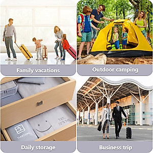 TianZong 7-piece Set Packing Cubes, Travel Bags for Luggage, Packing Organizers with Shoe Bag (Beige)