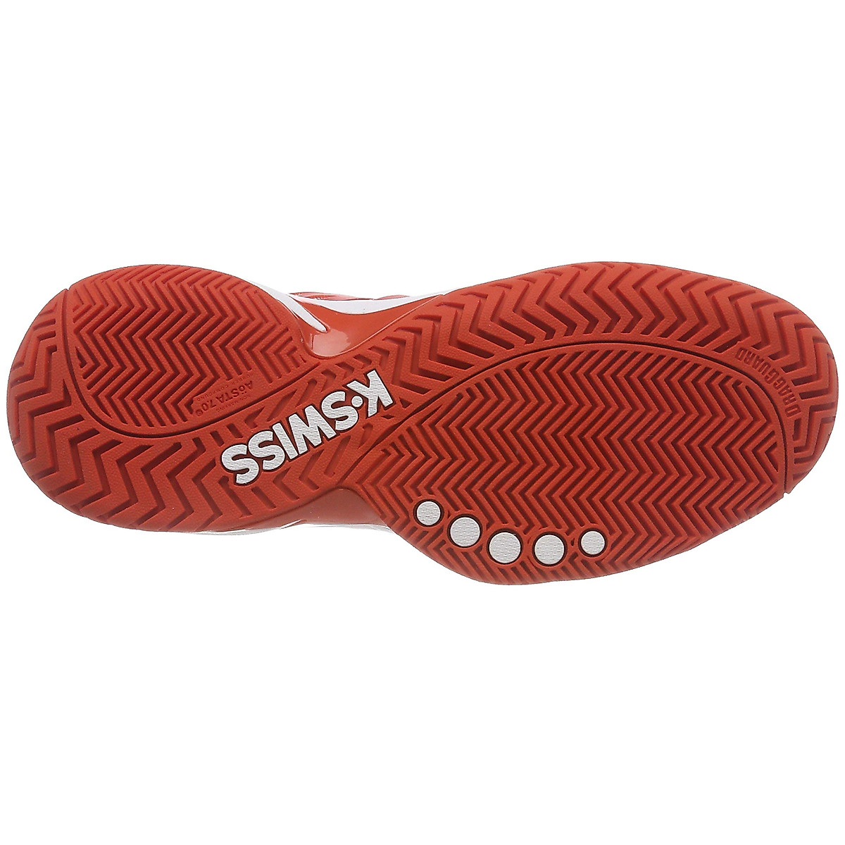 K-Swiss Performance Women's Tennis Shoes, Red Fiesta White 01, 37