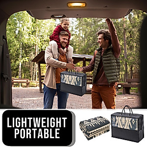 OLANLY Outdoor Rug Waterproof 5x8 ft, Reversible Outdoor Plastic Straw Rug, Boho Patio Rug, Indoor Outdoor Carpet, RV Mat Outside for Patio, Camp, Picnic, Balcony, Deck, Backyard, Black & Beige