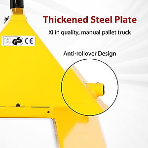 Xilin Manual Pallet Jack Hand Pallet Truck 48" Lx21“W 5500lbs Capacity BF-III-1